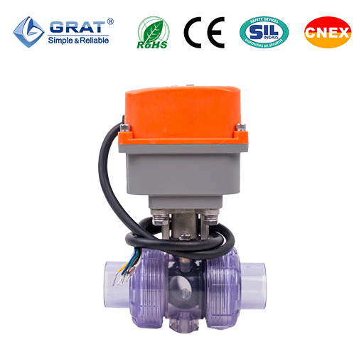 IoT UPVC Electric Ball Valve with Smart Modbus 485 Communication for ...